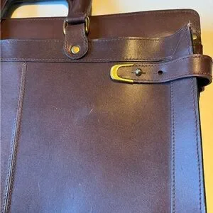 hit | Bags | Vintage Brown Leather Hit Expandable Mens Briefcase Attach ...